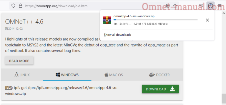 Notable Steps to Download OMNeT++ 4.6 for Windows