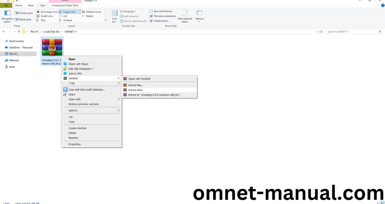 How to install OMNET++ 6.0.3