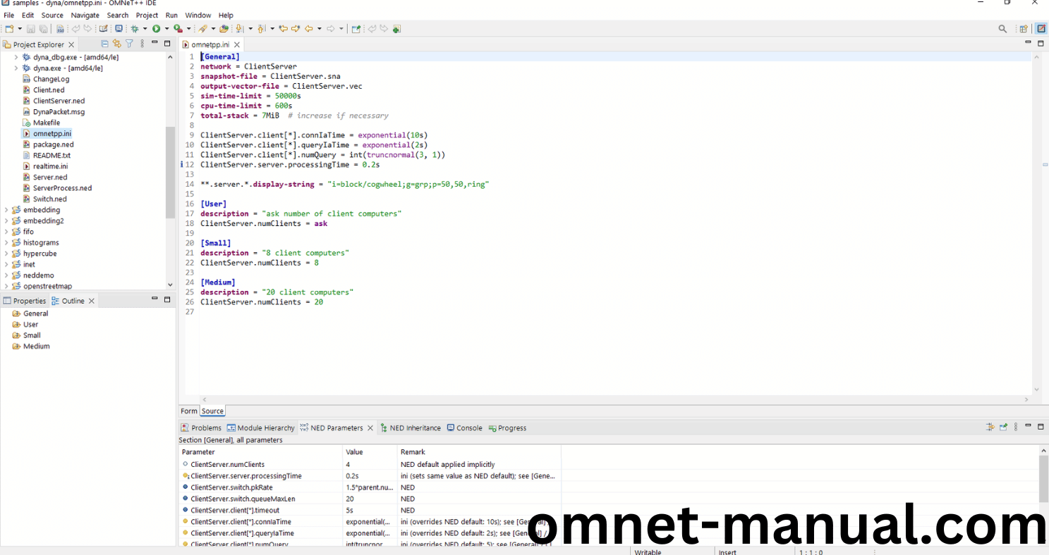 Executing The Example Program Using Cobject Header File Omnet Simulator