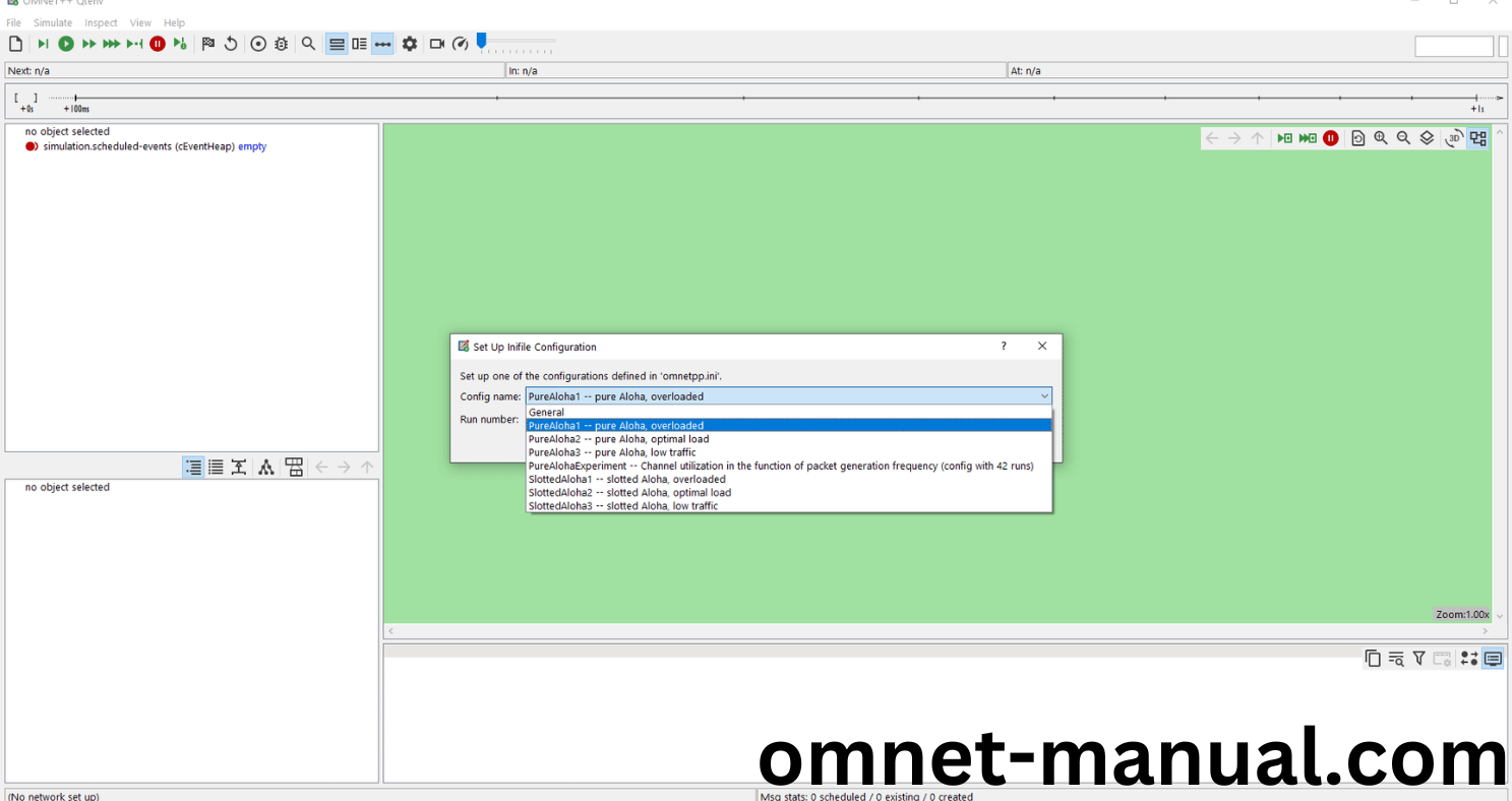 Executing the Example Program Using Omnetpp header file – OMNeT++ Simulator