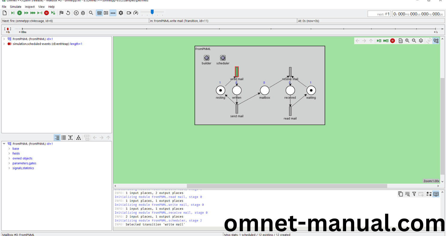 Executing the Example Program Using cChannel header file – OMNeT++ Simulator