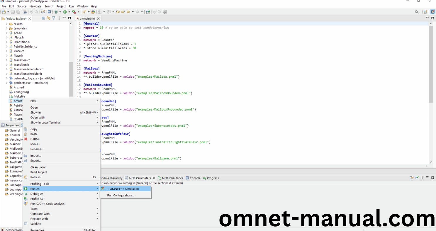 Executing The Example Program Using Cgate Header File Omnet Simulator 1298