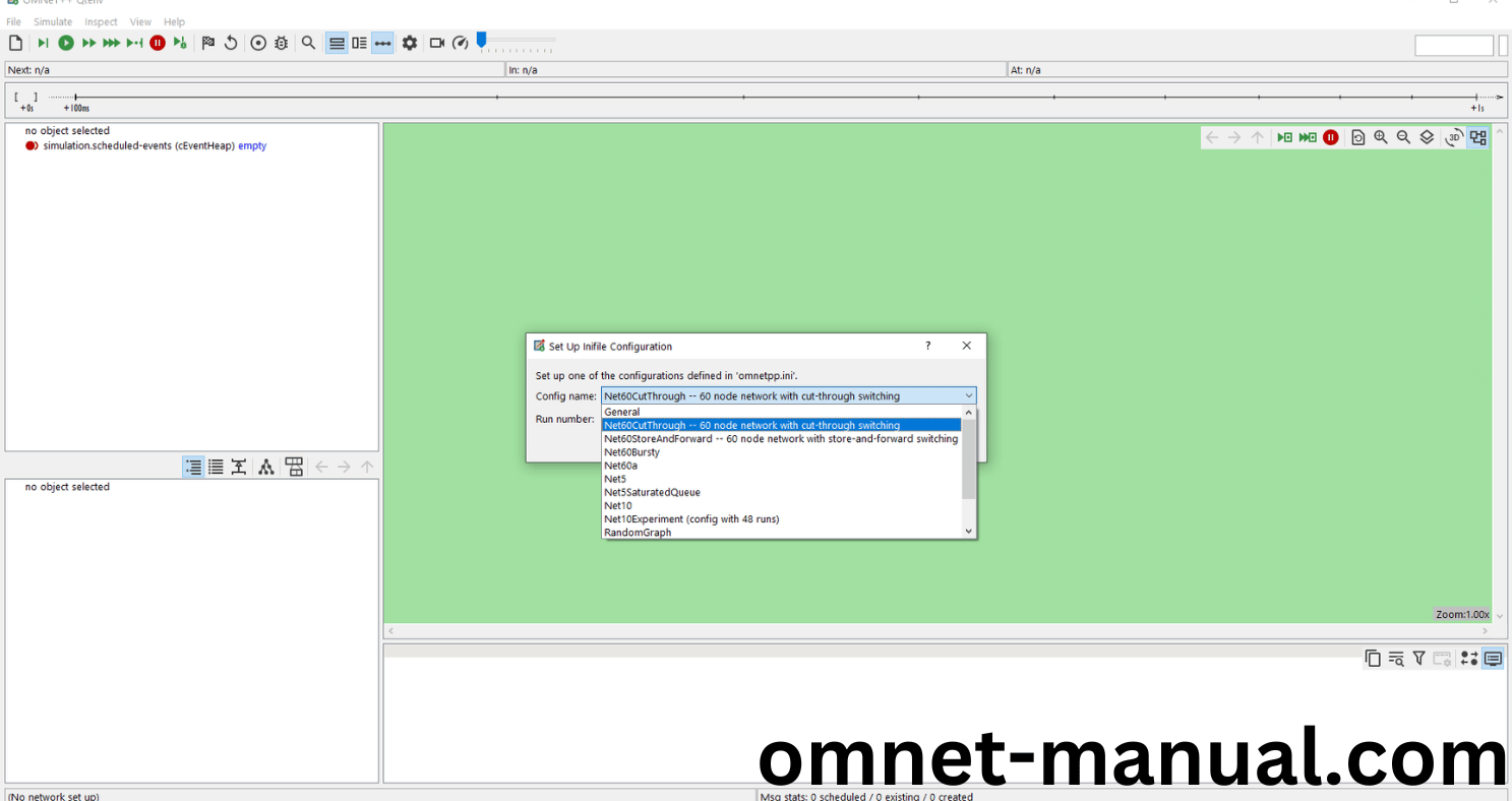 Executing the Example Program Using cStringTokenizer header file – OMNeT++ Simulator