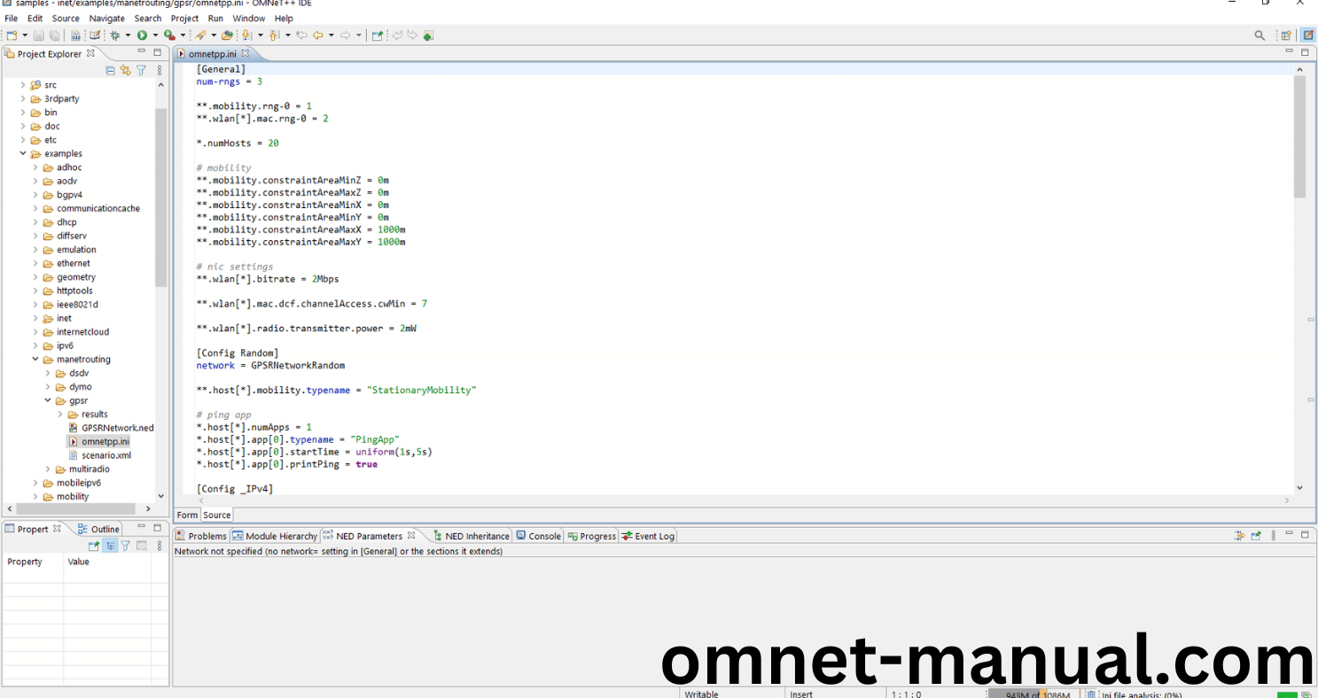 Executing The Example Sequence Chart Tool Framework Program Omnet Simulator
