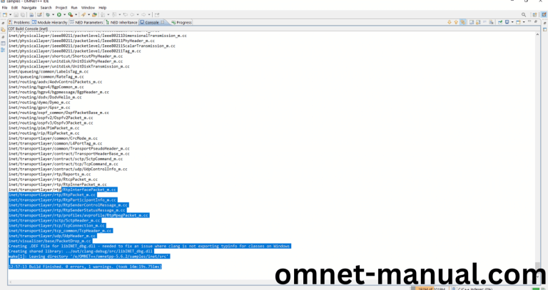 How to run INET Framework packages in OMNET++