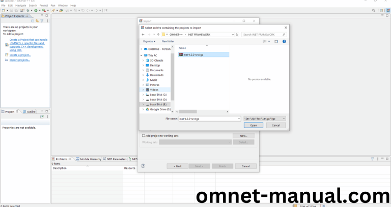 How to run INET Framework packages in OMNET++