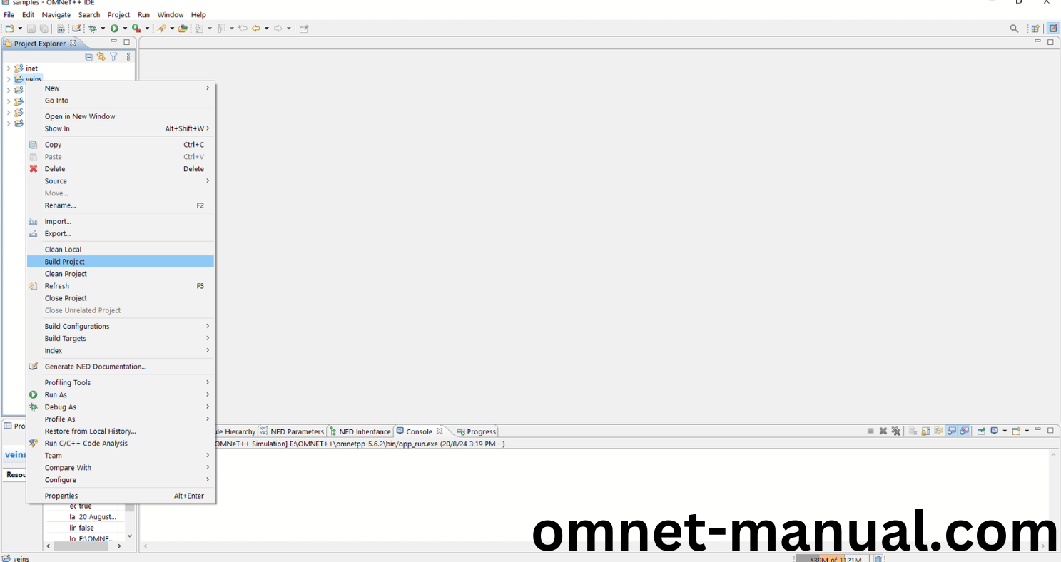 HOW TO RUN TKENV PACKAGES IN OMNET++