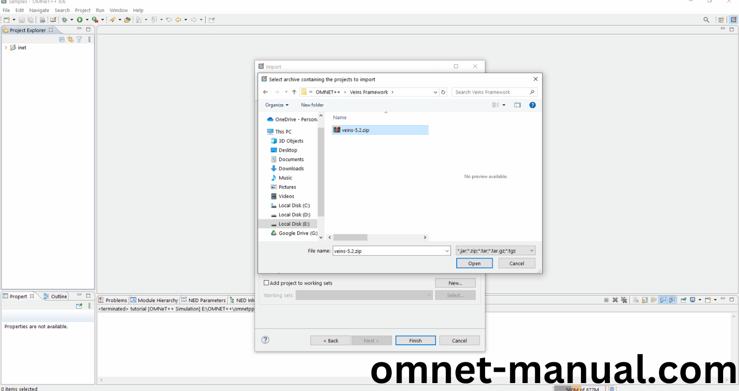 HOW TO RUN VEINS SUMO PACKAGES IN OMNET++