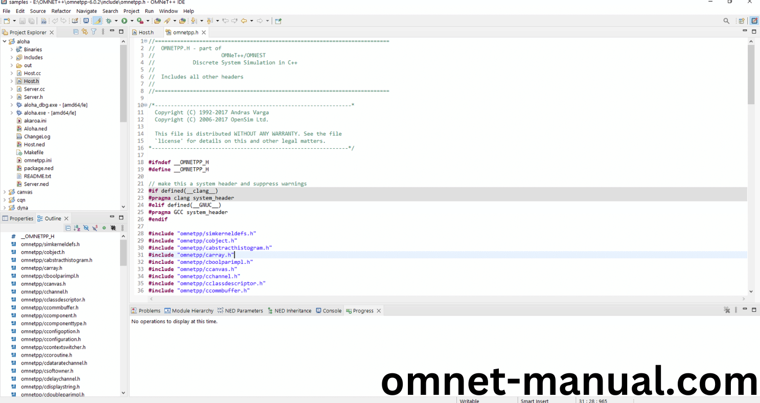 Importing Omnetpp.h – OMNeT++ Simulator