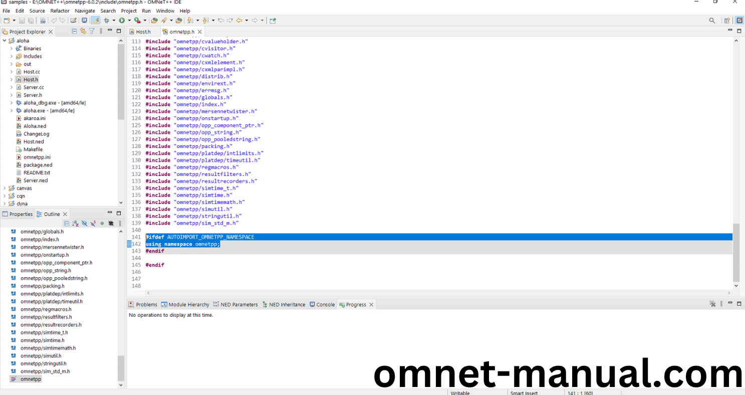 Importing Omnetpp.h – OMNeT++ Simulator