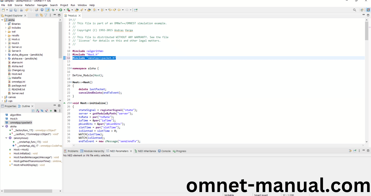 Importing cPacket.h – OMNeT++ Simulator