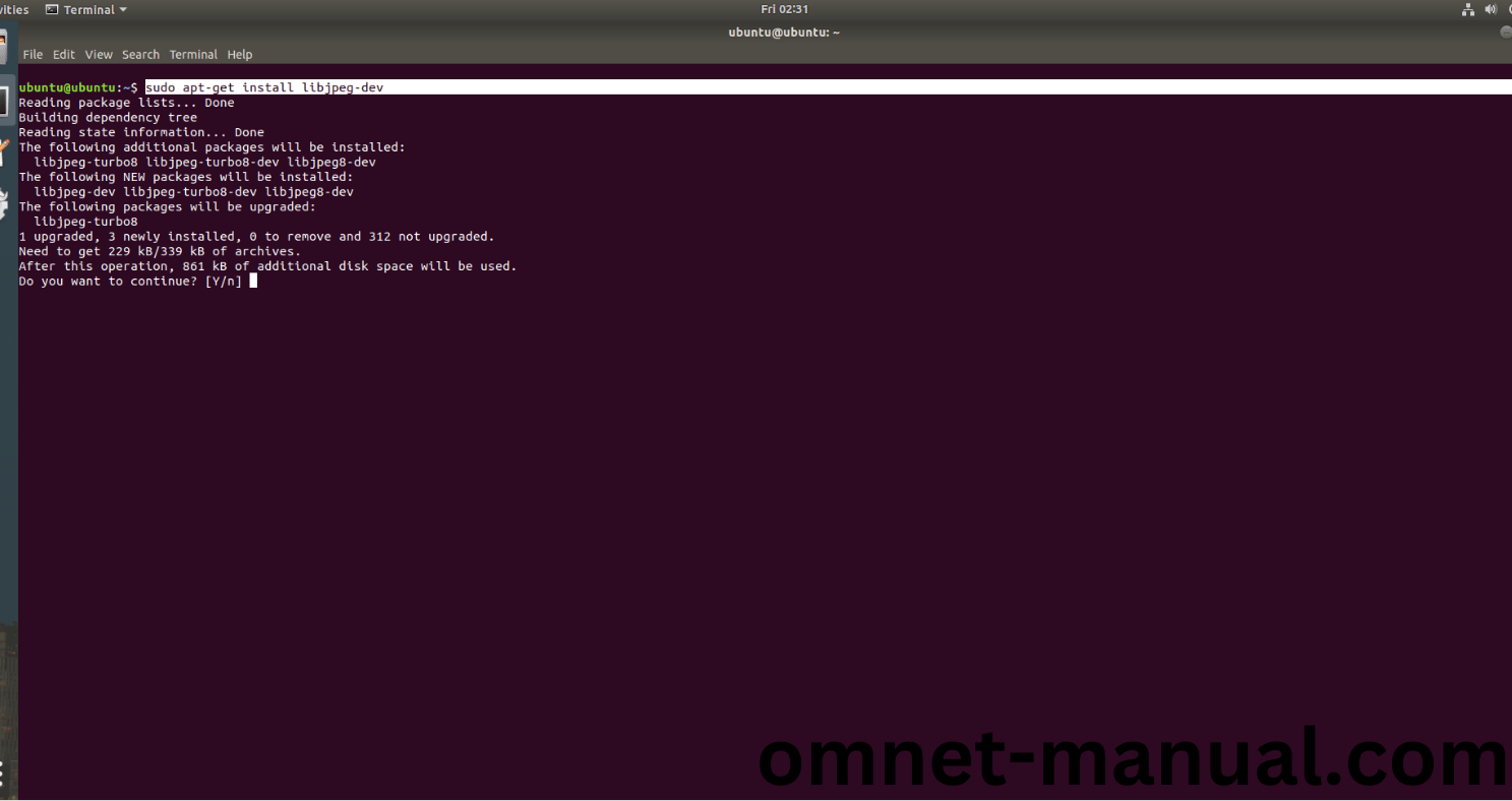 Libjpeg Dev Installation Command Omnet Simulator