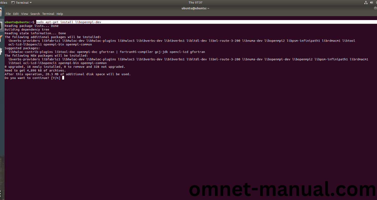 Libopenmpi Dev Installation Command Omnet Simulator