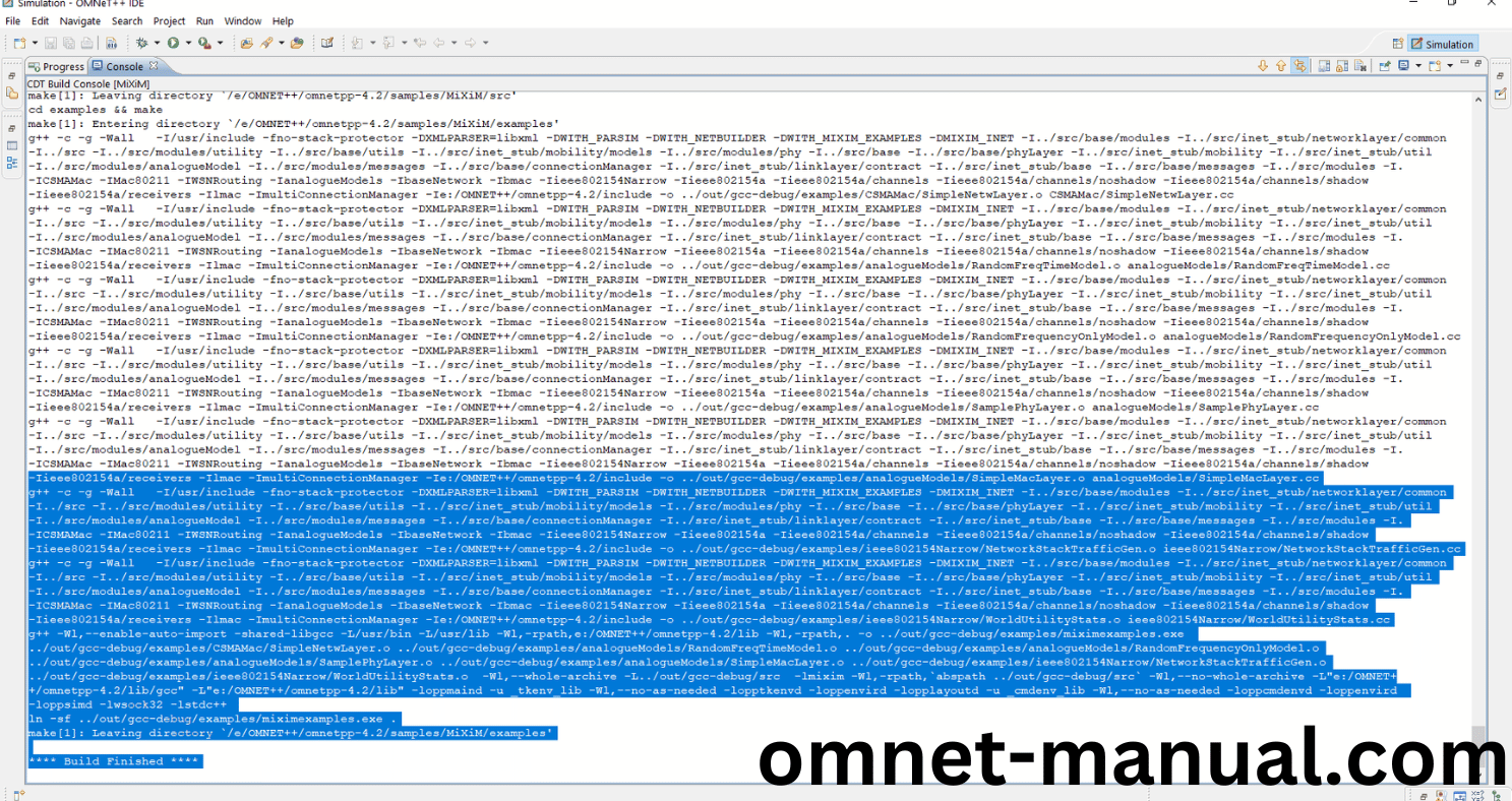 MiXiM Building Process – OMNeT++ Simulator