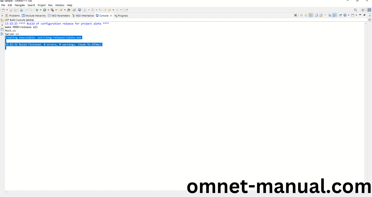 OMNeT++ Building Process – OMNeT++ Simulator