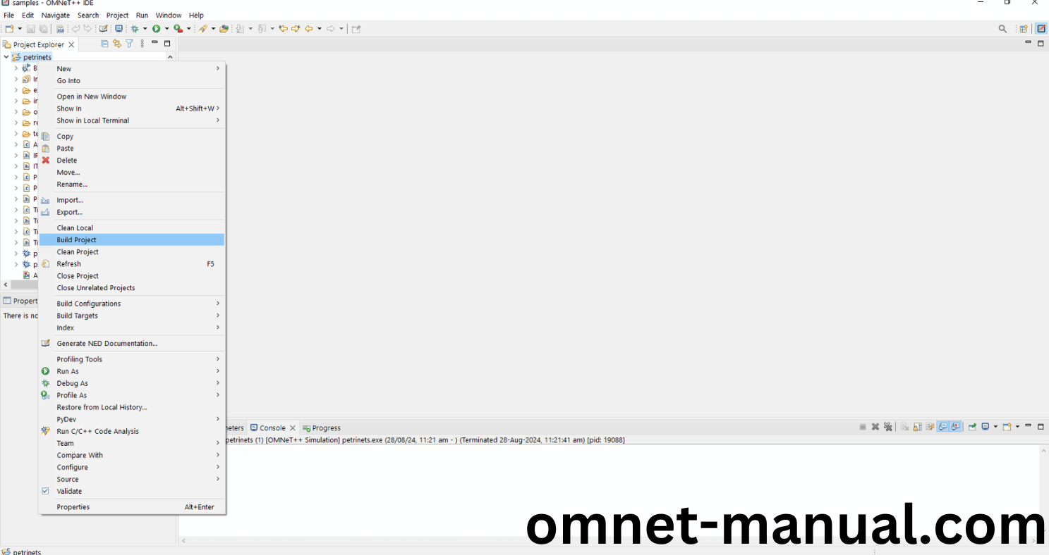 OMNeT++ Building Process – OMNeT++ Simulator